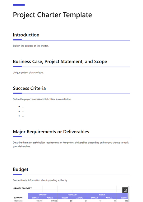 Project Charter Template | Bit.ai Project Charter Template | Bit.ai